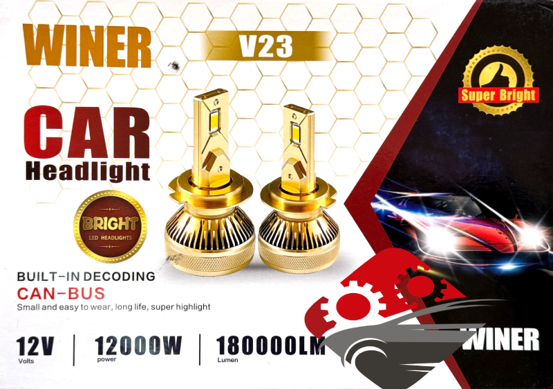 هدلایت V23 فن دار H4 مدل WINER | نور قوی و مطمئن | جامکو یدک